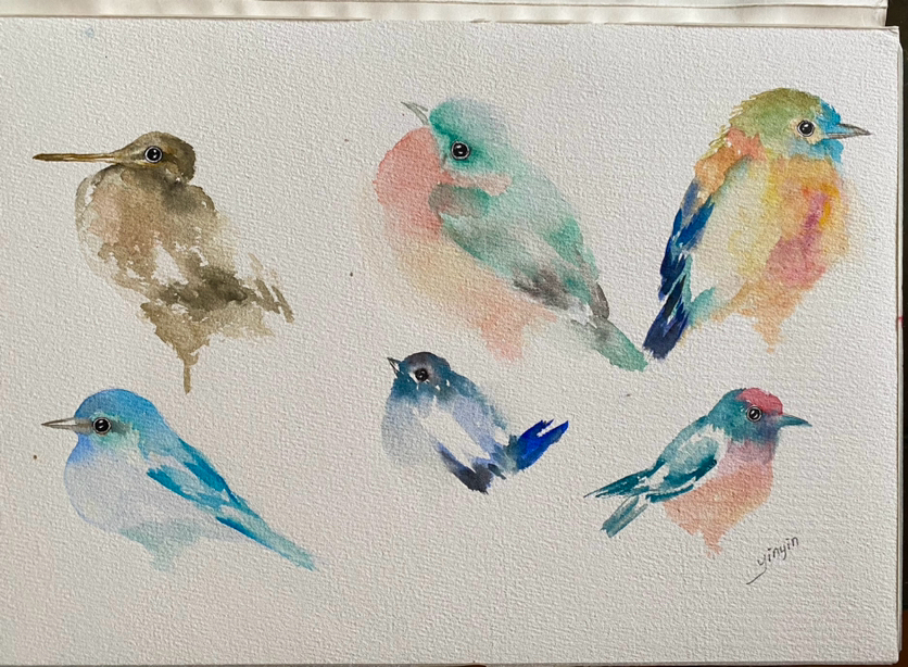 写意水彩_广州茵茵-站酷ZCOOL