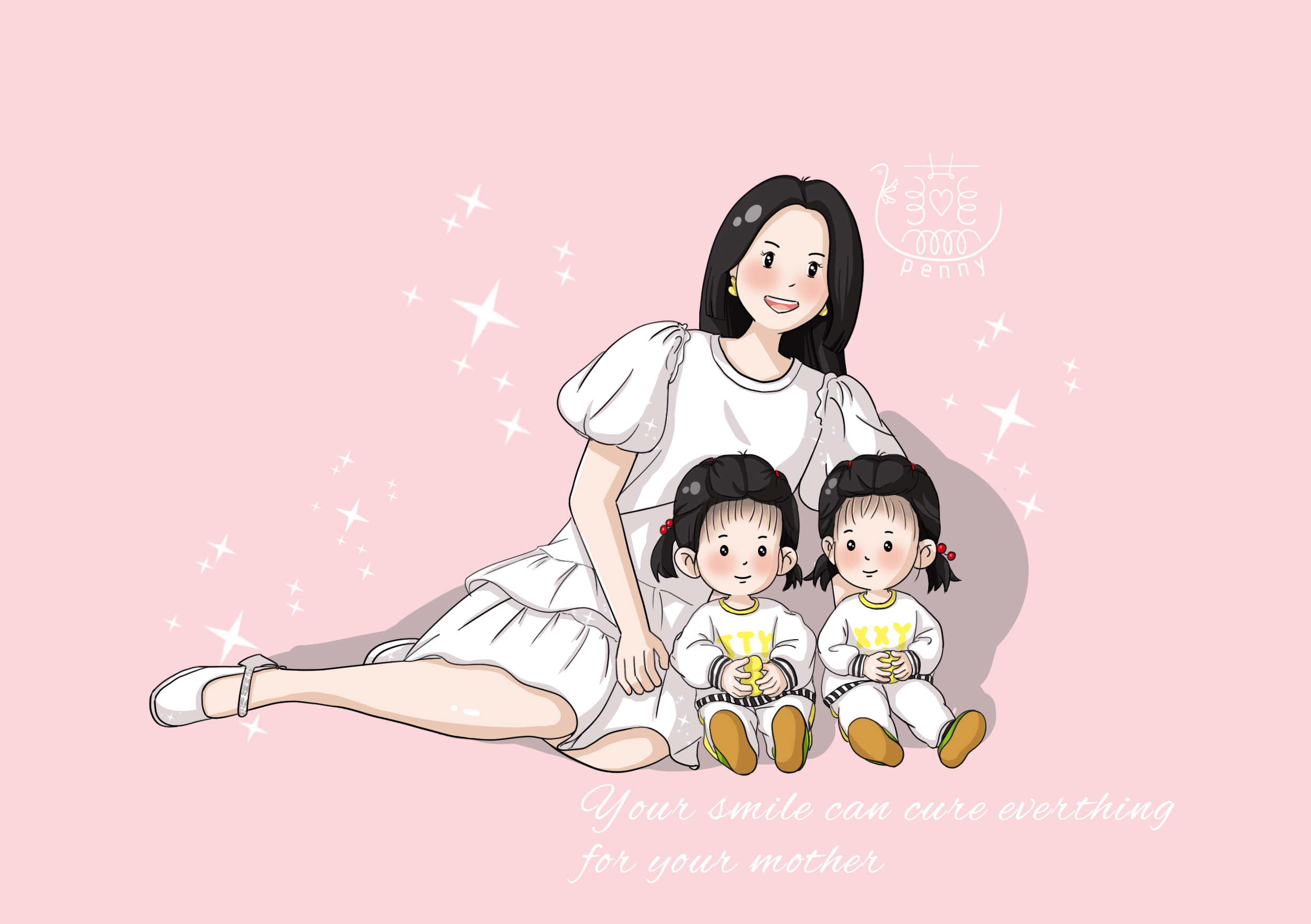 Q版人物壁纸_penny飞燕-站酷ZCOOL