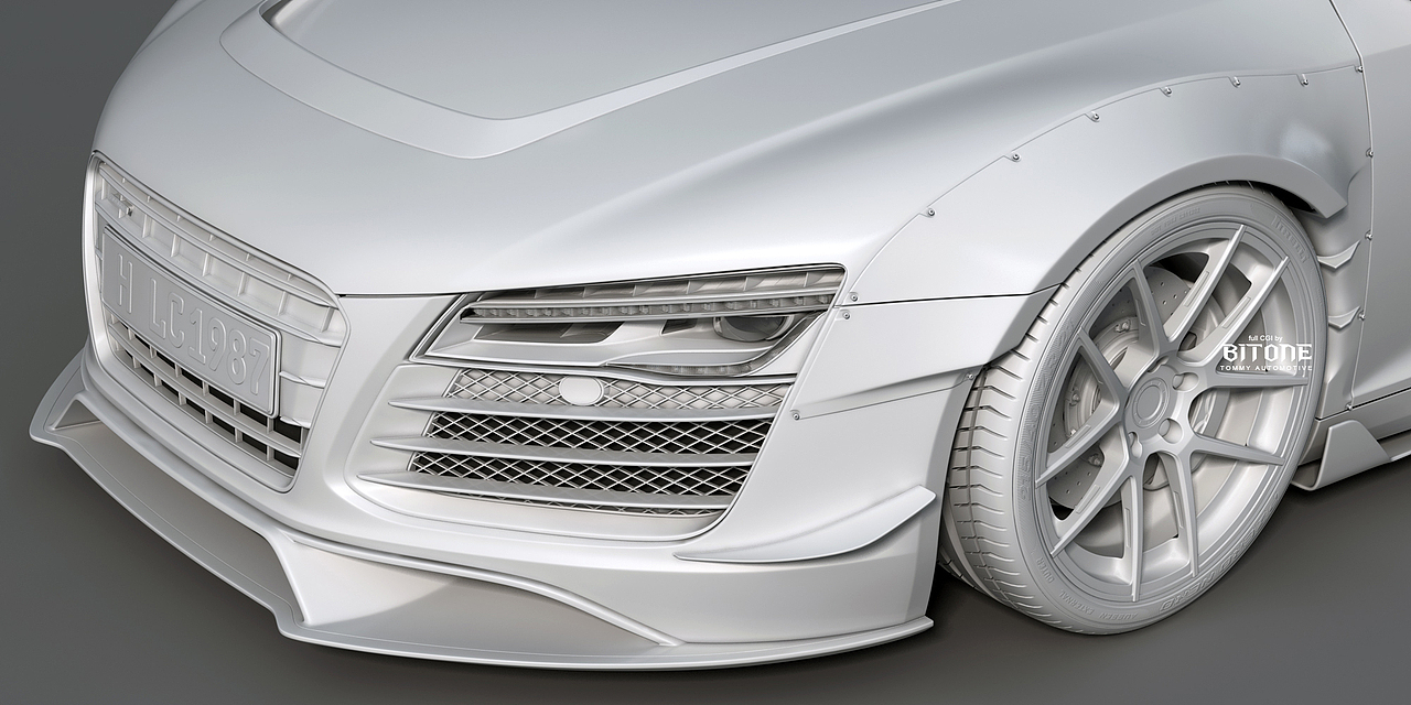 Audi-R8 Tommy Modified car 2014_Tommy_林冲-站酷ZCOOL