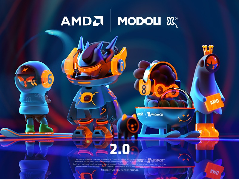 玩型填空 | AMD x MODOLI 2.0 _玩型填空-站酷ZCOOL