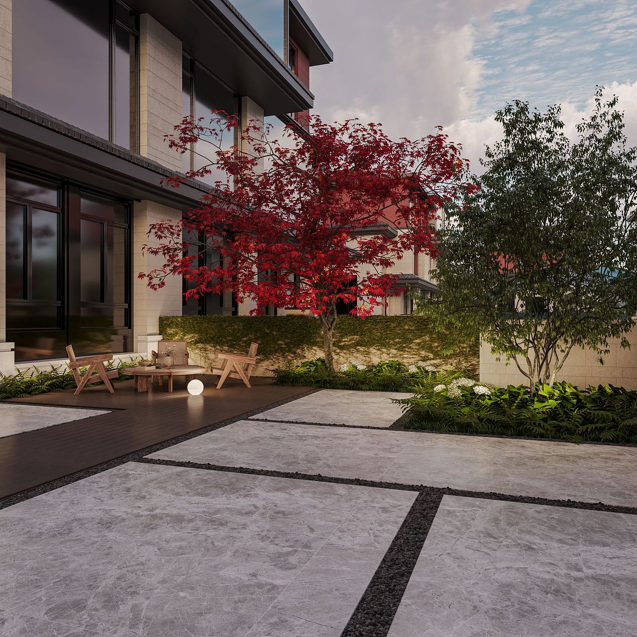 庭院渲染cr9.0_Lonely_Walker-站酷ZCOOL