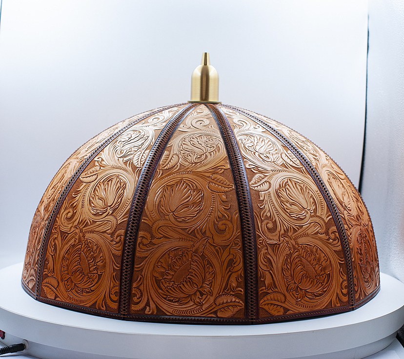 皮雕吊灯_moli皮具-站酷ZCOOL