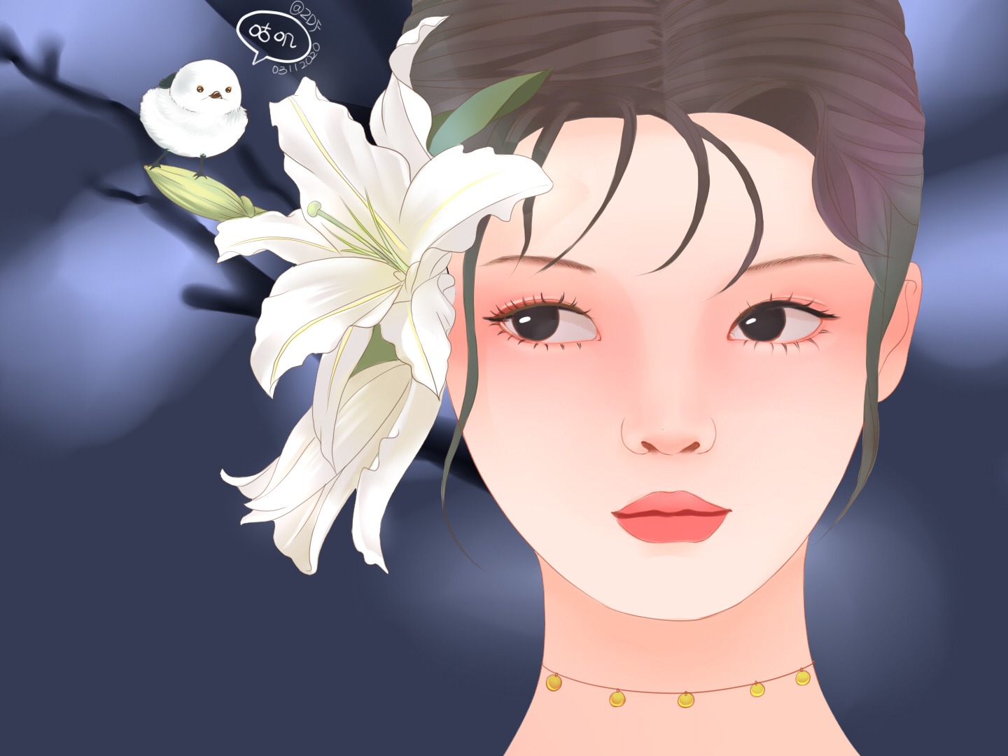 人·花·鸟_ZDF是个菇凉-站酷ZCOOL