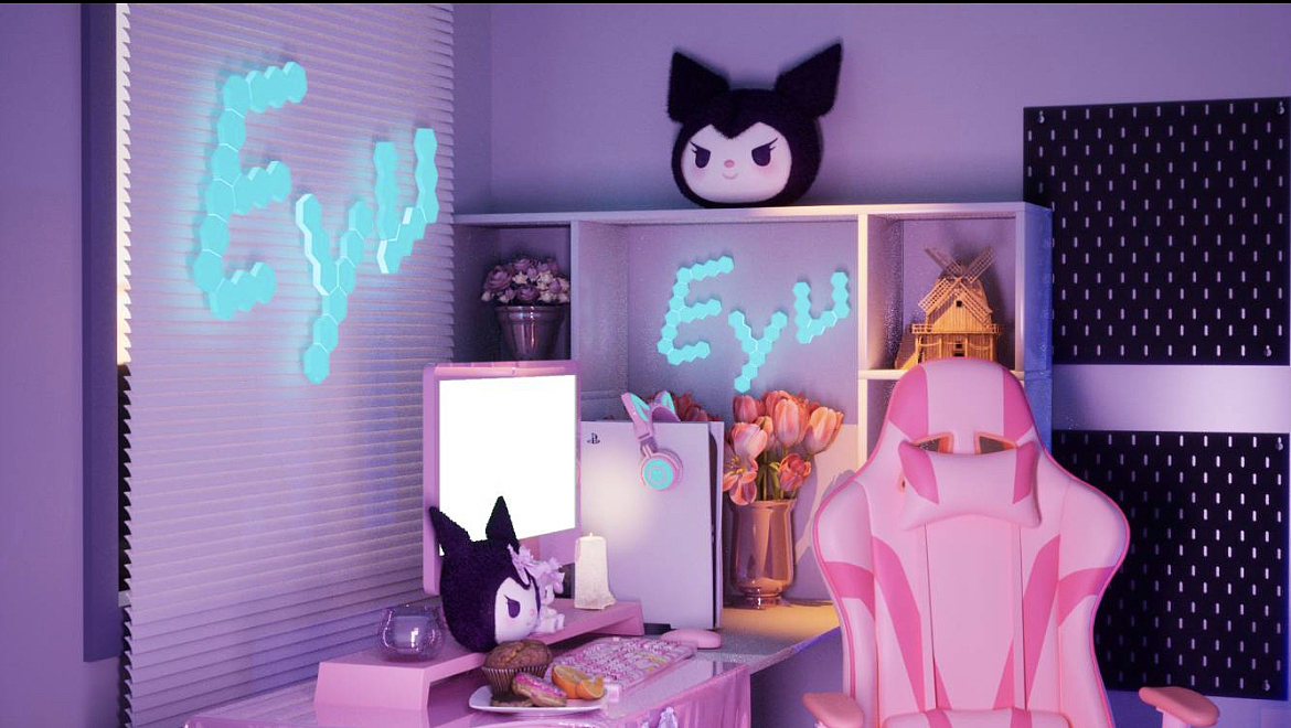 少女电竞房设计_EyU淳淳-站酷ZCOOL