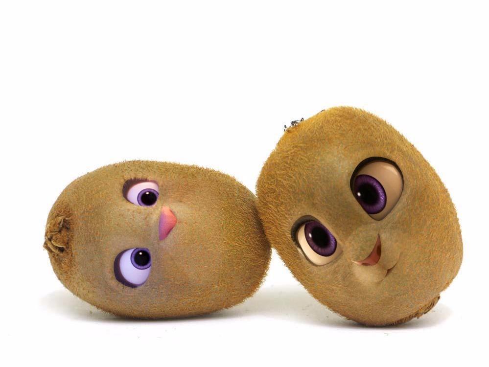 猕猴桃合成图_走过的路123789-站酷ZCOOL