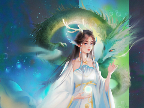 【十二生肖拟人】辰龙_DC_painter-站酷ZCOOL