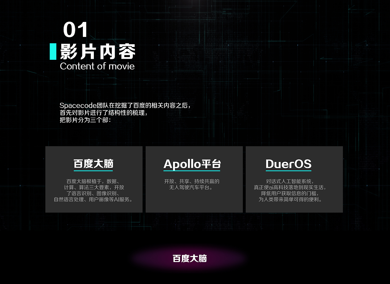 百度智能大屏--AI的视觉演绎_SpaceCode-站酷ZCOOL