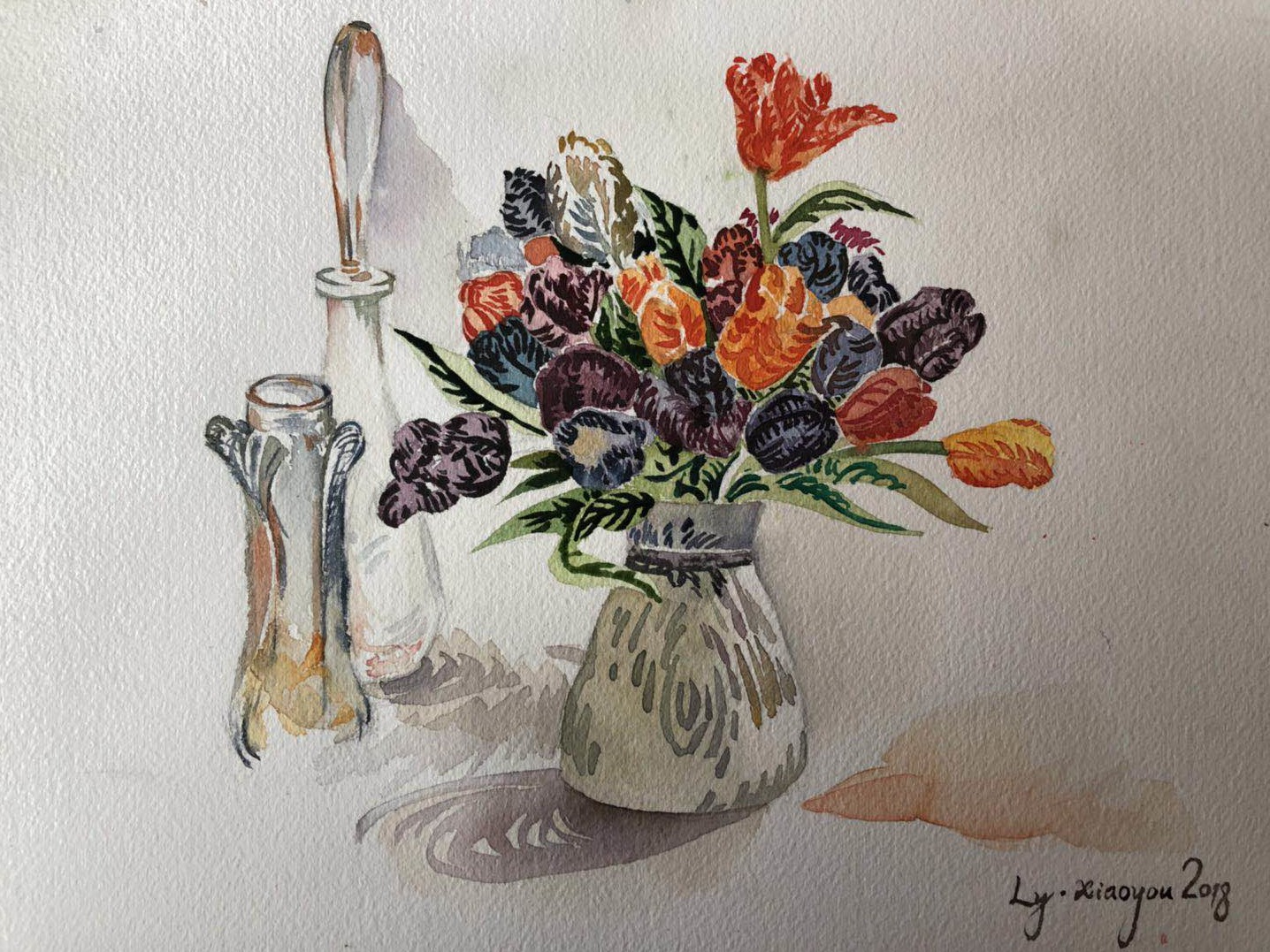 水彩花卉（一）、风景（一）、静物（一）_Ly筱优水彩-站酷ZCOOL