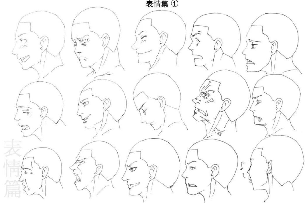 【板绘新人素材】侧脸的练习之二次元侧脸画法咔咔酱zzz 站酷zcool