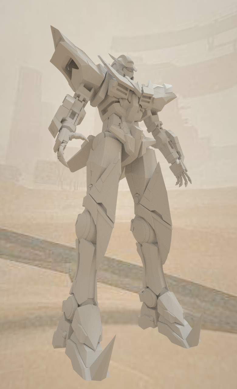 C4D高达模型建模_射即湿MDZZ-站酷ZCOOL