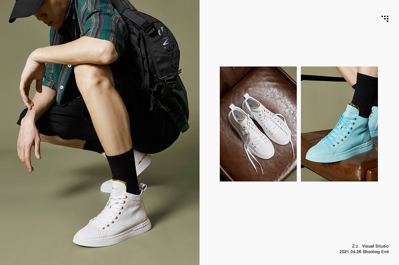 YEARCON（意尔康）时尚休闲男鞋拍摄 运动潮鞋模特摄影|摄影|人像摄影|佐佐视觉工作室_原创作品-站酷ZCOOL