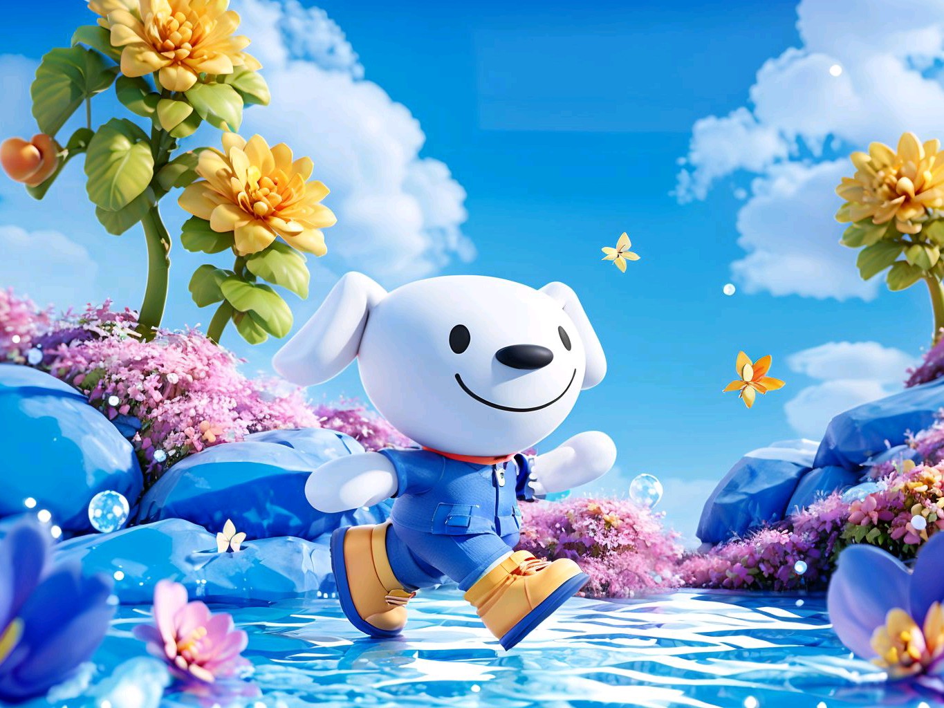 SD京东joy+ 白条鹅 IP模型训练_欢然-站酷ZCOOL