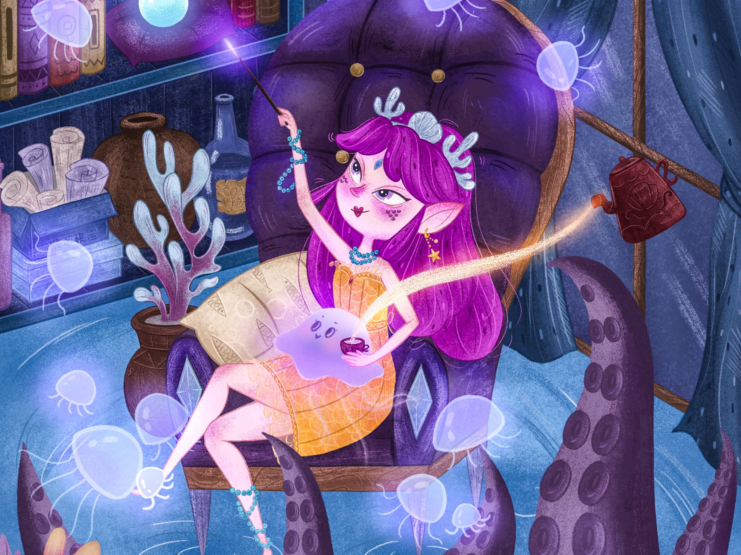 深海女巫_Yoko芽子-站酷ZCOOL