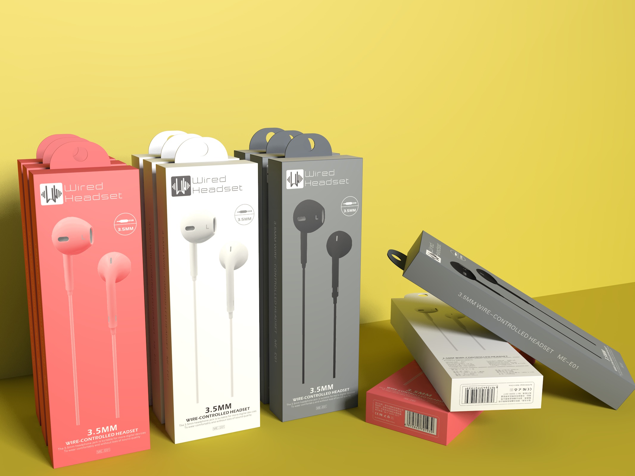 耳机包装ME-E01_Rozey-站酷ZCOOL