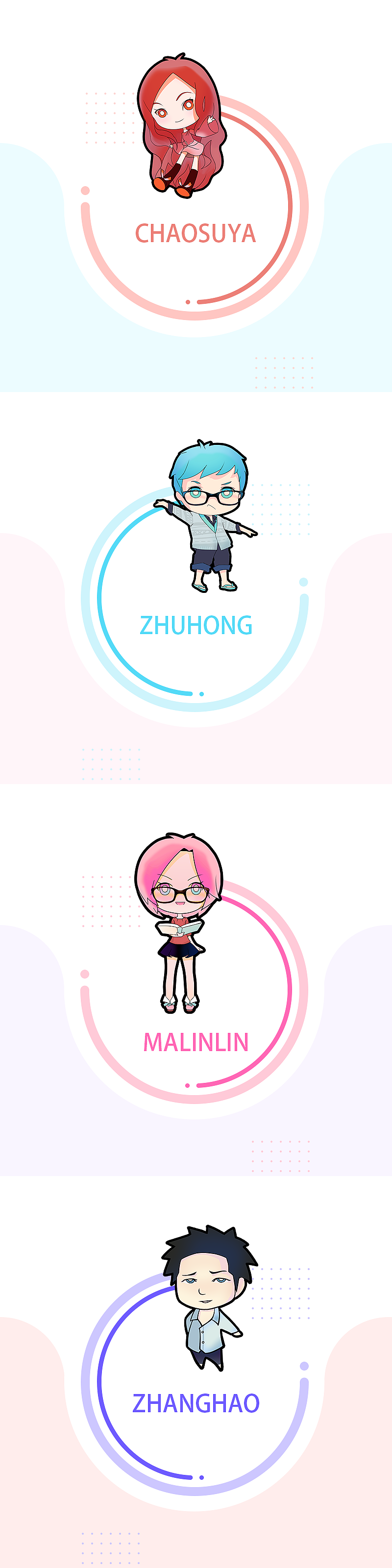 人物卡通形象设计_cReam_cool-站酷ZCOOL