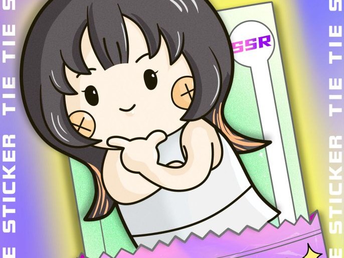贴贴STICKER人物抽卡_独立300-站酷ZCOOL