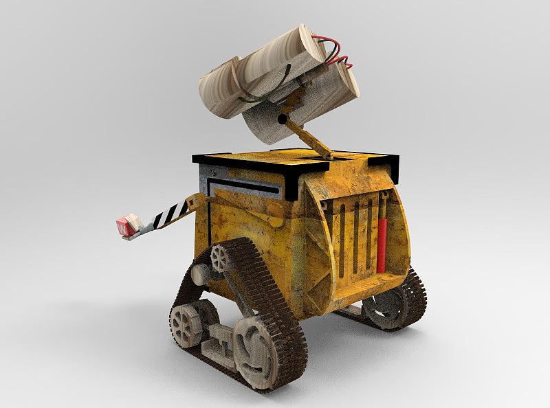 瓦力Wall-E机器人渲染图_漫客公社-站酷ZCOOL