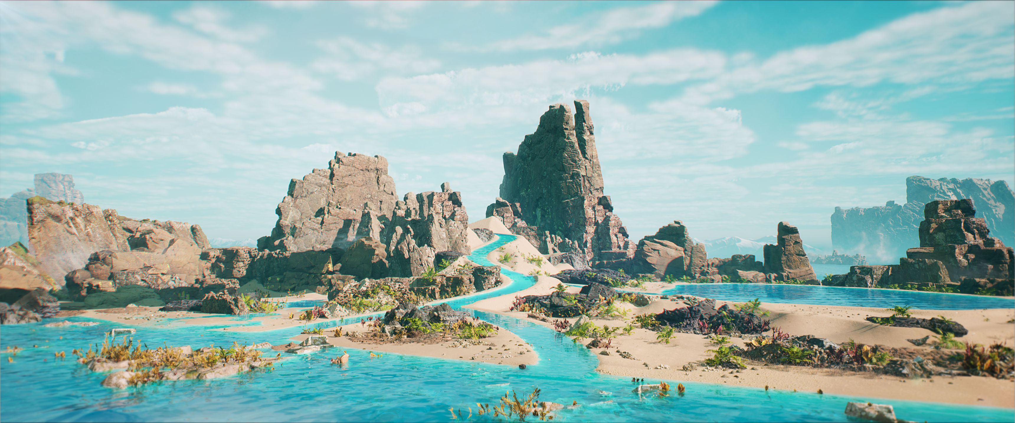 UE5_海岛场景_家熙-站酷ZCOOL