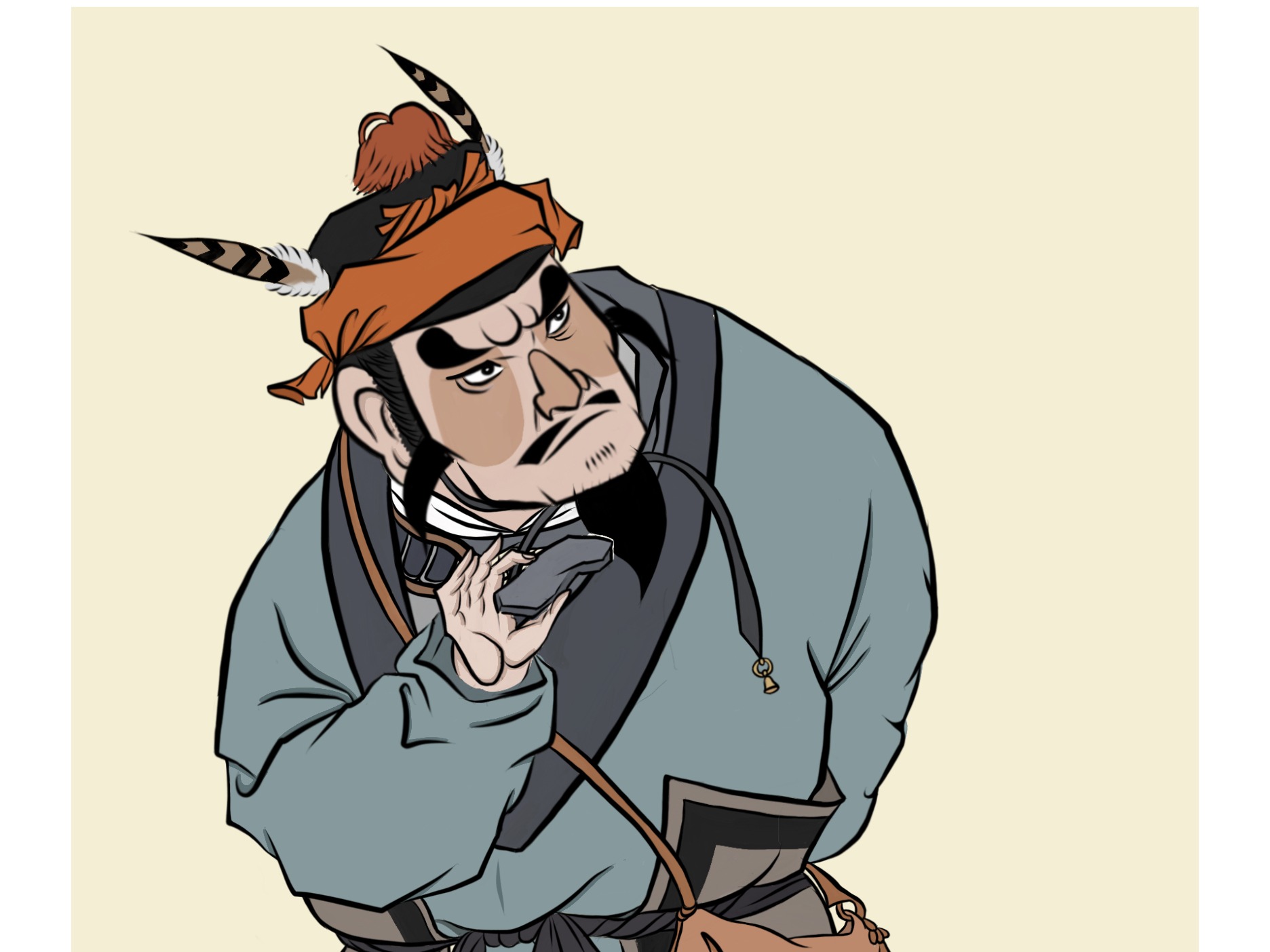 指绘|仿戴敦邦水浒人物 (二)_Figo_o-站酷ZCOOL