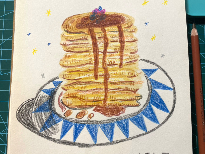 手绘食谱Vol.63 🥞🥞🥞_元气乔伊-站酷ZCOOL