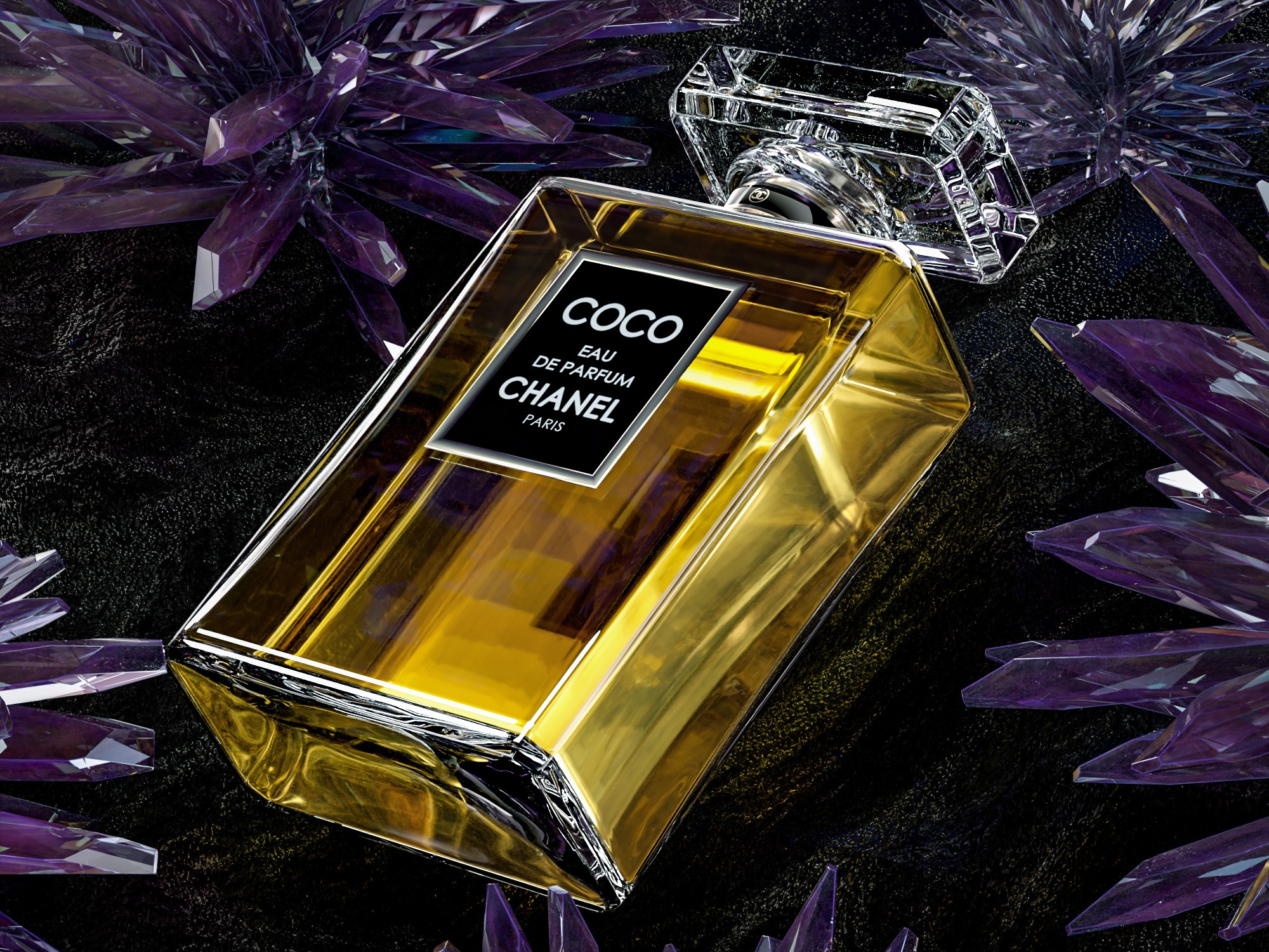 香水紫水晶场景建模渲染_VICE触手不及-站酷ZCOOL