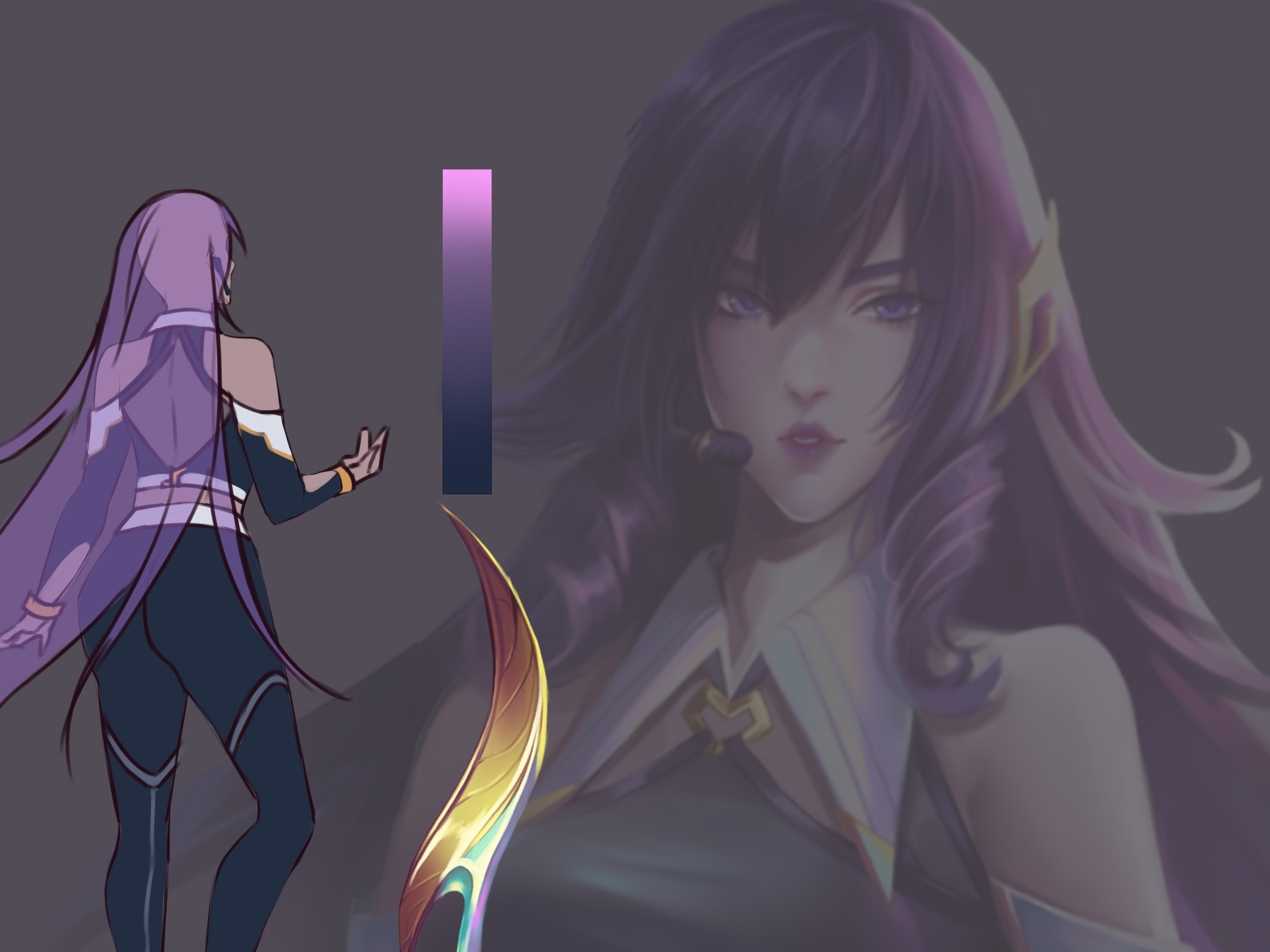 KDA刀妹及美宣_一个咸鱼呀-站酷ZCOOL