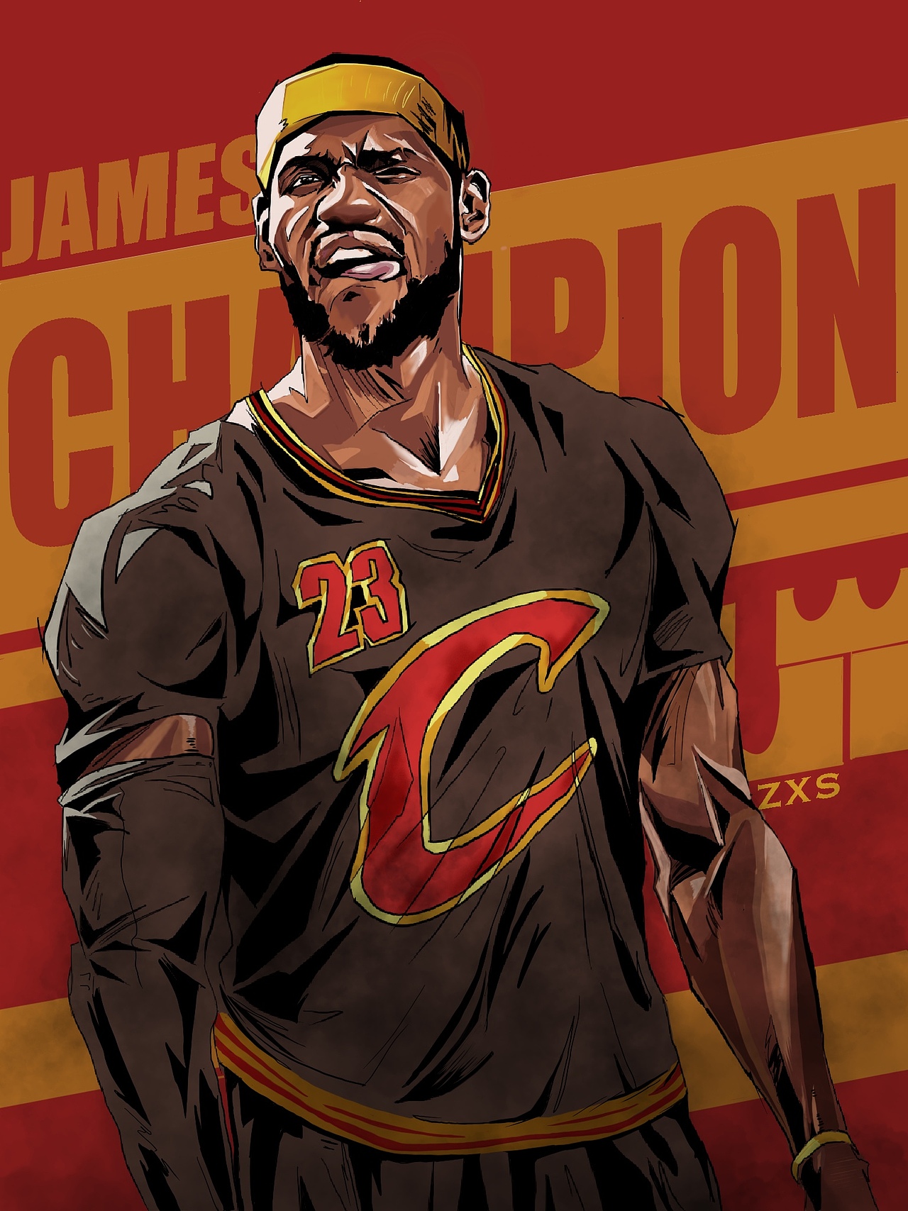 NBA詹姆斯手绘临摹练习_大圣小森-站酷ZCOOL