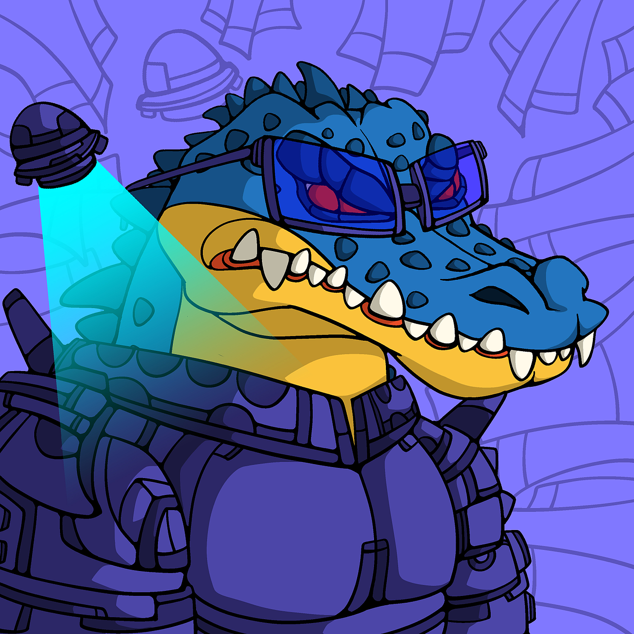 NFT—「Storm the crocodile」鳄鱼风暴系列_可闹好了-站酷ZCOOL