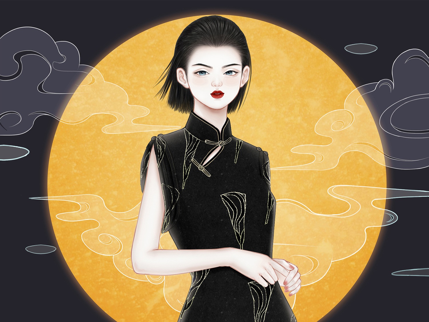 旗袍骨朵式——服设_isnaisi-站酷ZCOOL