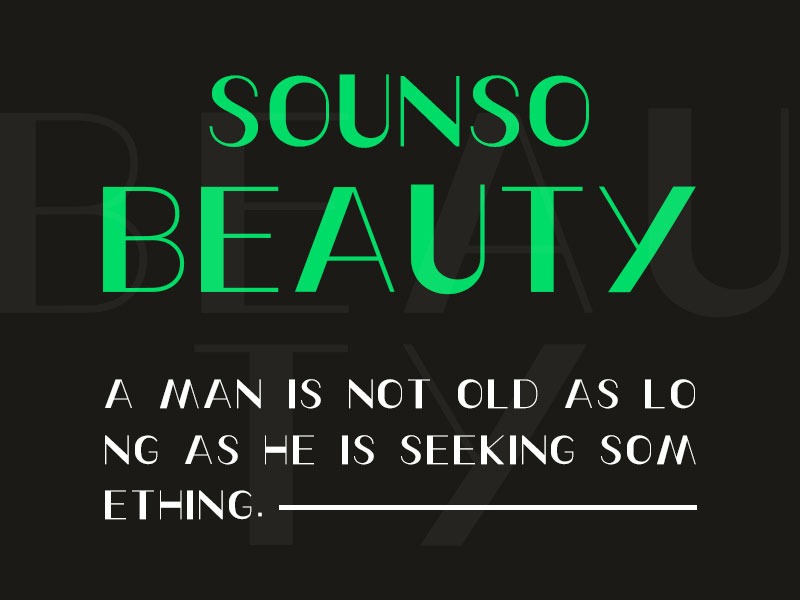 A002-Sounso Beauty_上首字库11-站酷ZCOOL