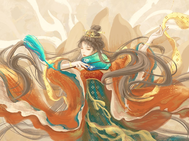 绿扇子_翻茄fanqie-站酷ZCOOL