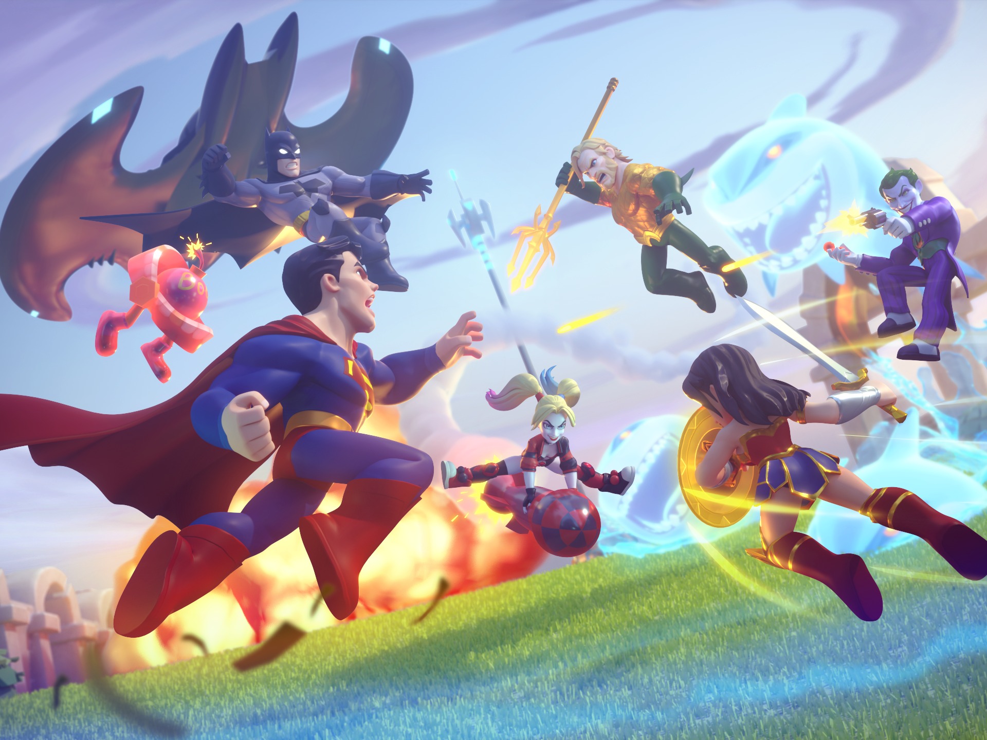 欧美卡通项目-《DC BATTLE ARENA》_Aidenh-站酷ZCOOL