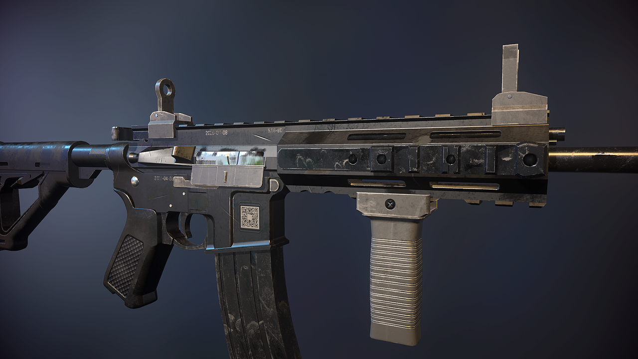 【次时代】RC-14突击步枪|三维|机械/交通|深蓝vive_原创作品-站酷ZCOOL