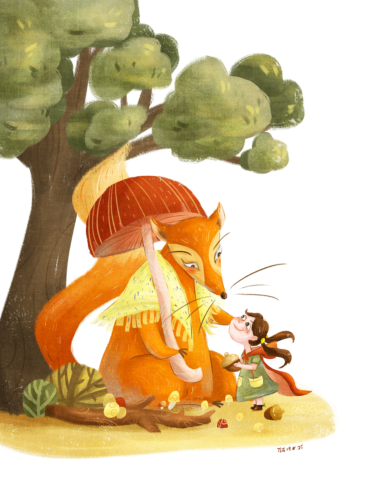 狐狸与女孩_wanwan93-站酷ZCOOL