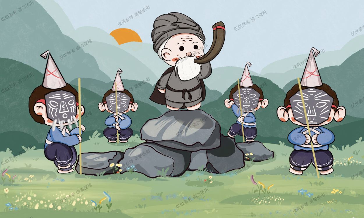 傩文化_爱画画的清清-站酷ZCOOL