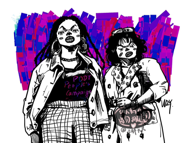 欧美风黑白线稿_二胖大人WZY-站酷ZCOOL