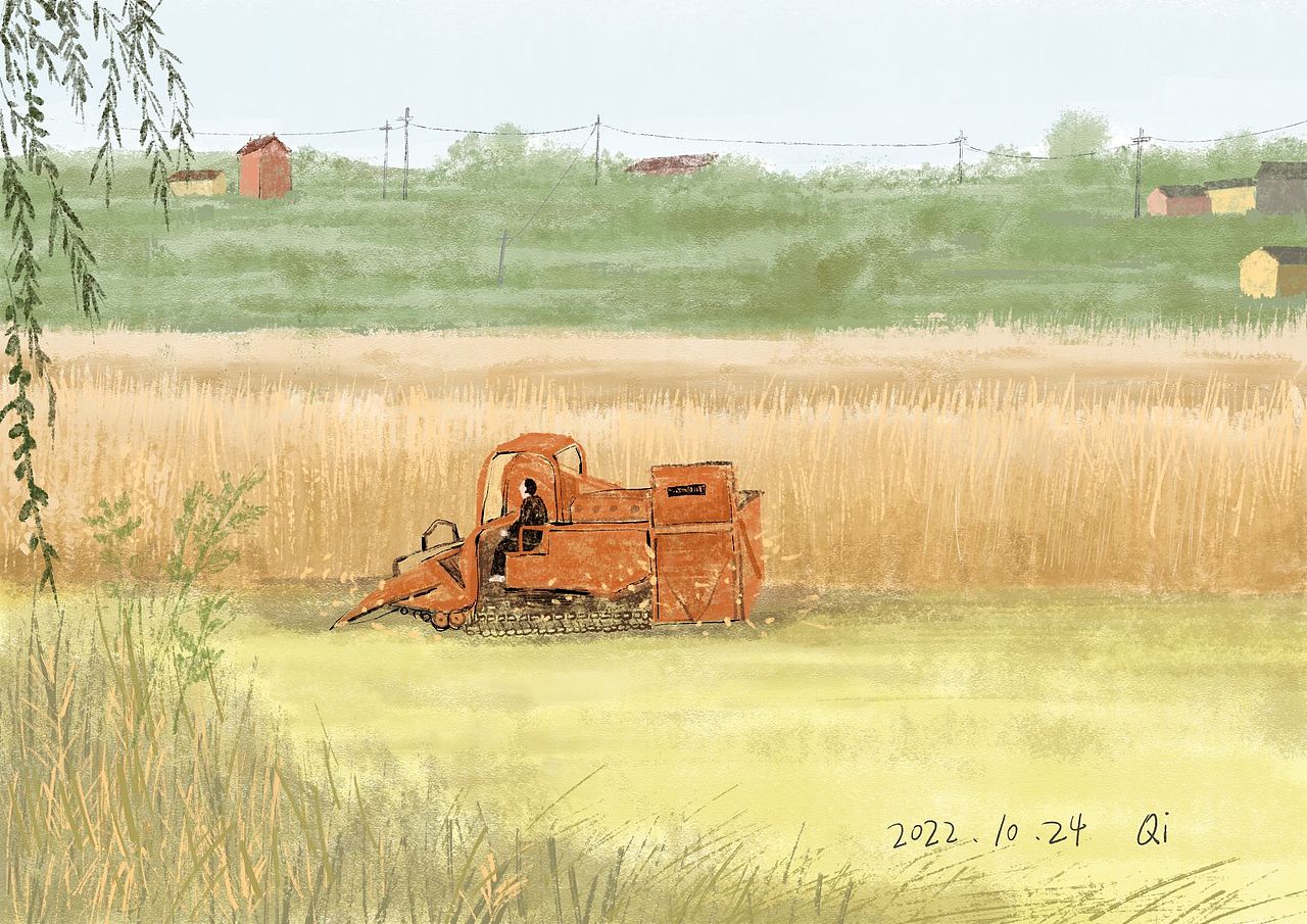 秋收_小啾啾_QI-站酷ZCOOL