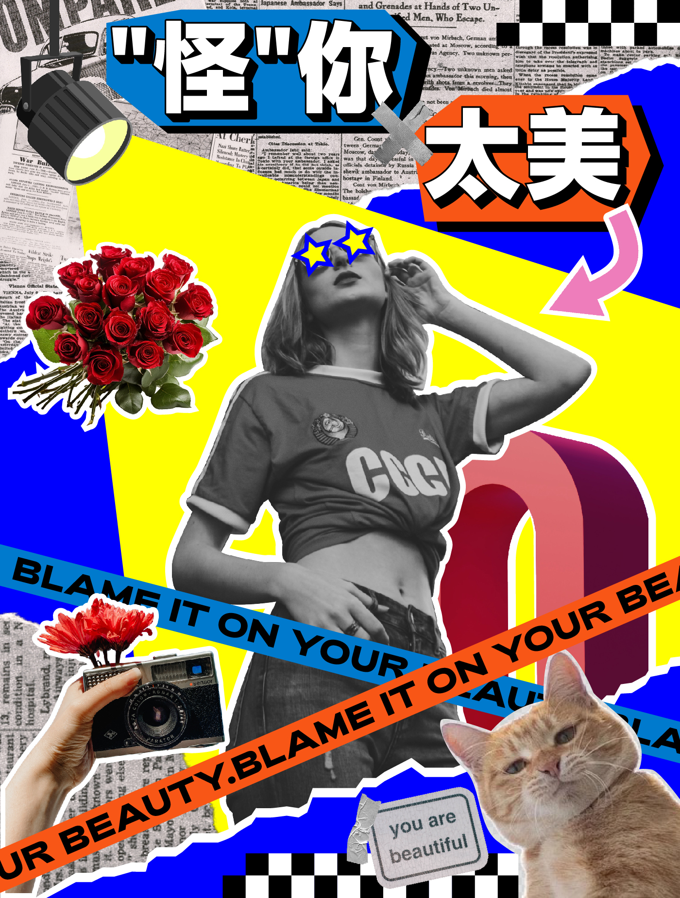 拼贴海报_Happytotoro-站酷ZCOOL