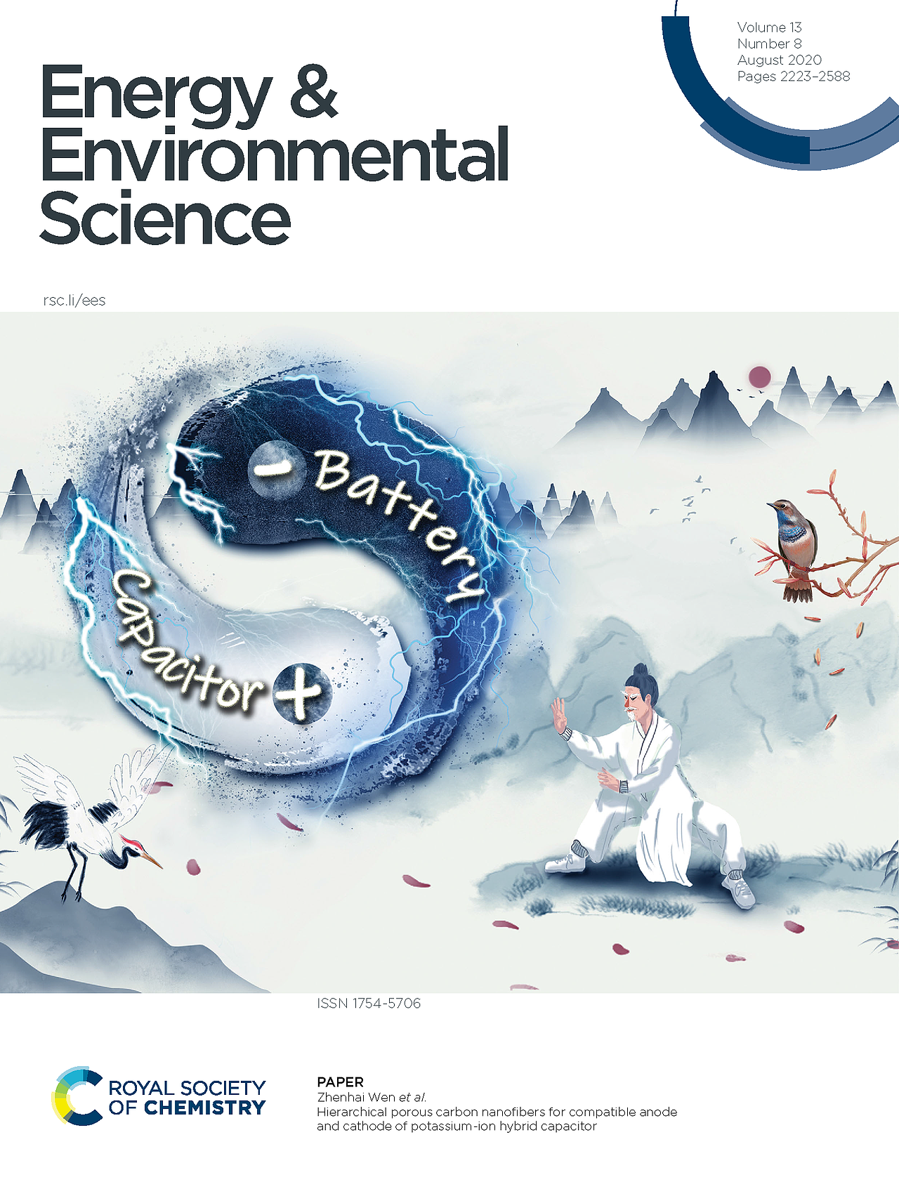 科研-2020年为自己Energy Environ. Sci.论文绘制封面_林间有灵-站酷ZCOOL