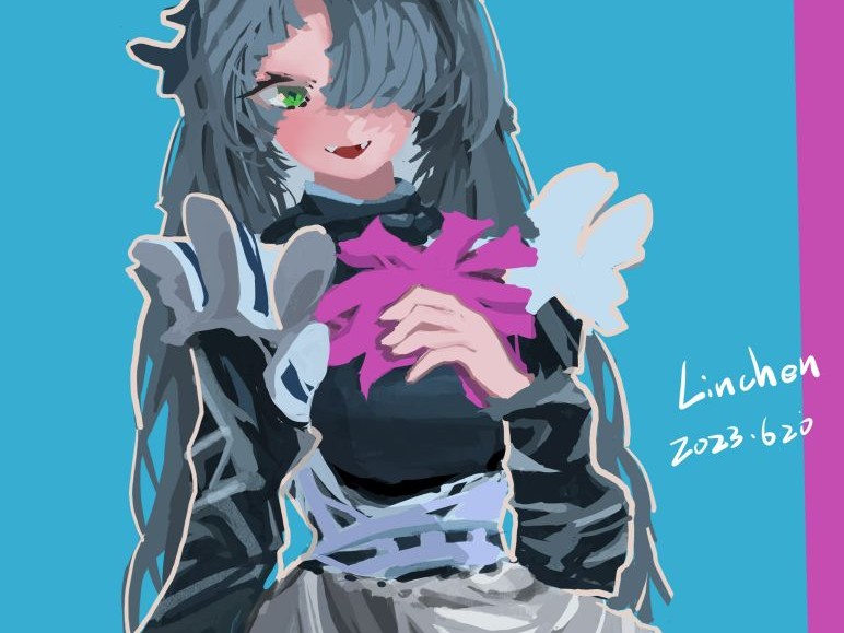 紫色少女_临晨lin-站酷ZCOOL