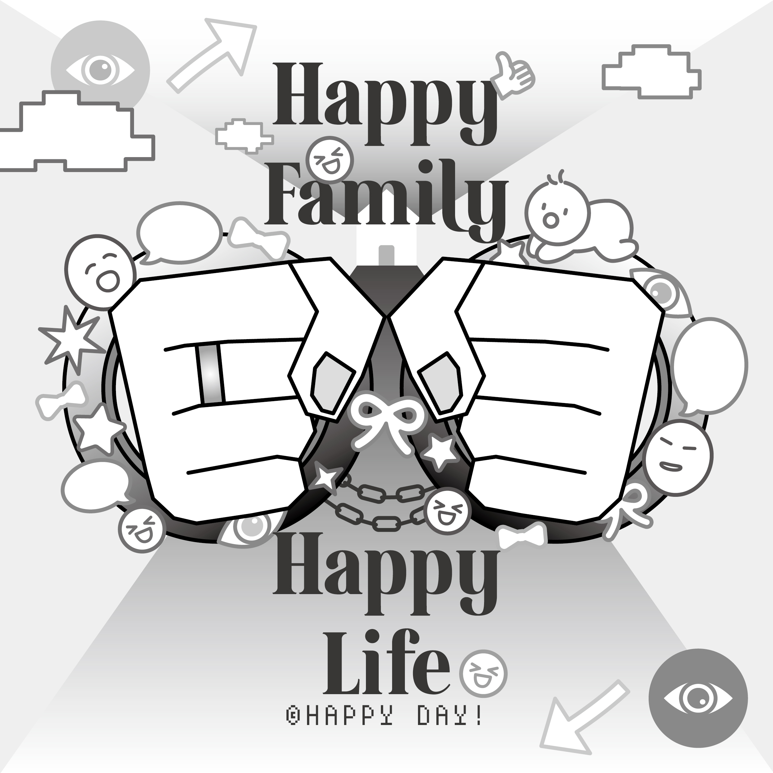 Happy Family Happy Life ️_瓜好月圆-站酷ZCOOL