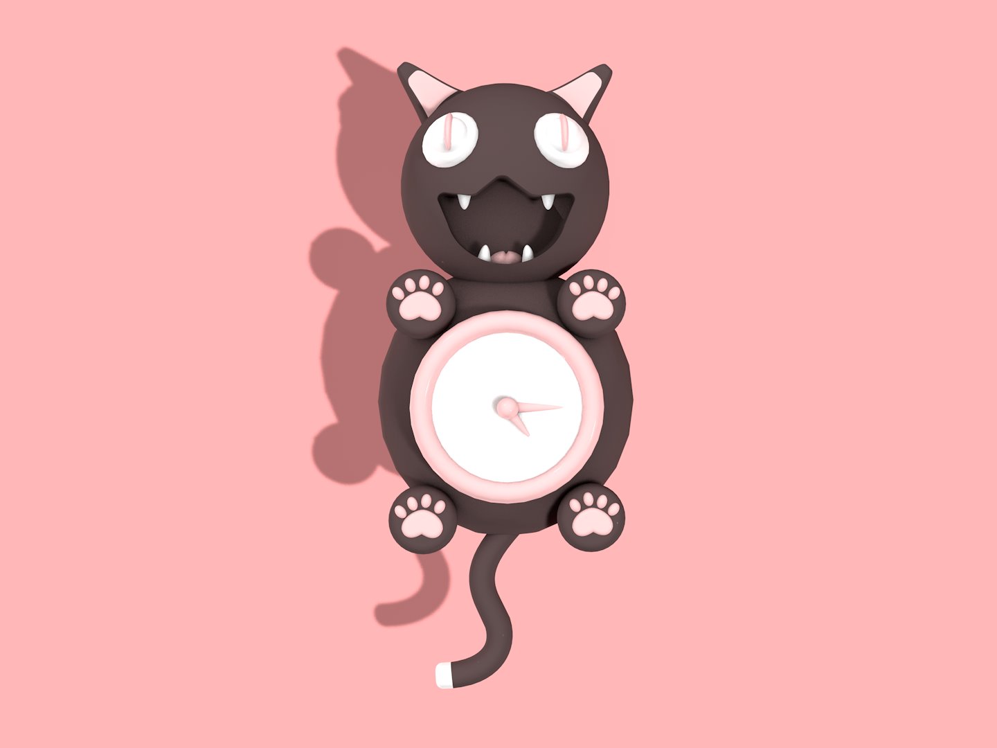 小猫时钟_冬咚1212-站酷ZCOOL