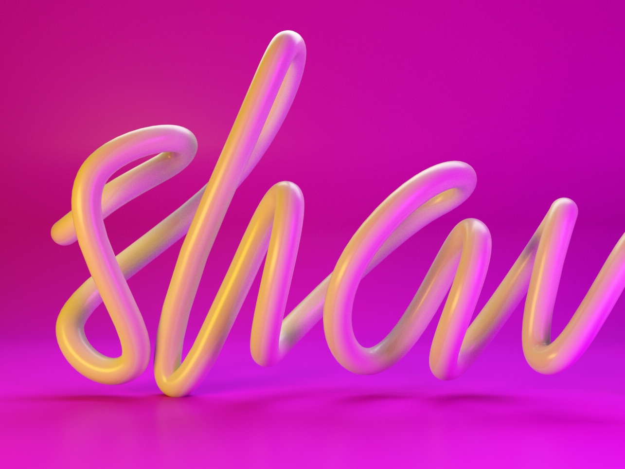 线条字Shaw_紫胤真神-站酷ZCOOL