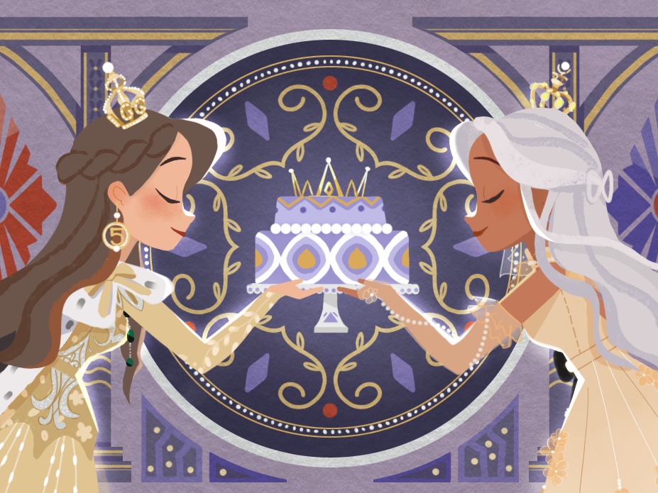 时光公主-Time Princess 剪纸风卡牌_结余狸-站酷ZCOOL