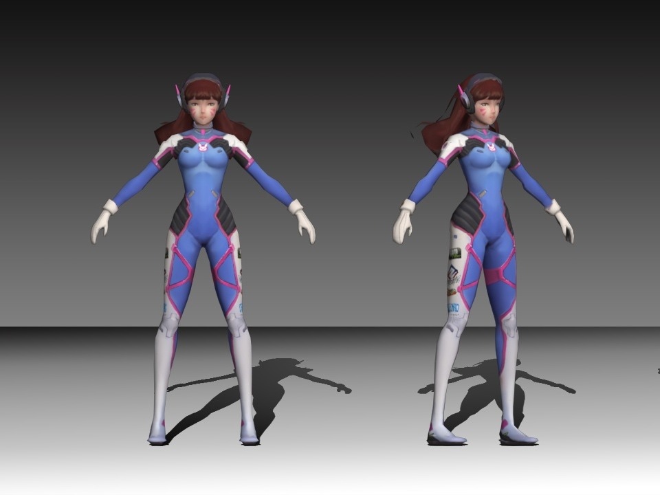 守望先锋DVA模型_PRECIOUSBURDEN-站酷ZCOOL