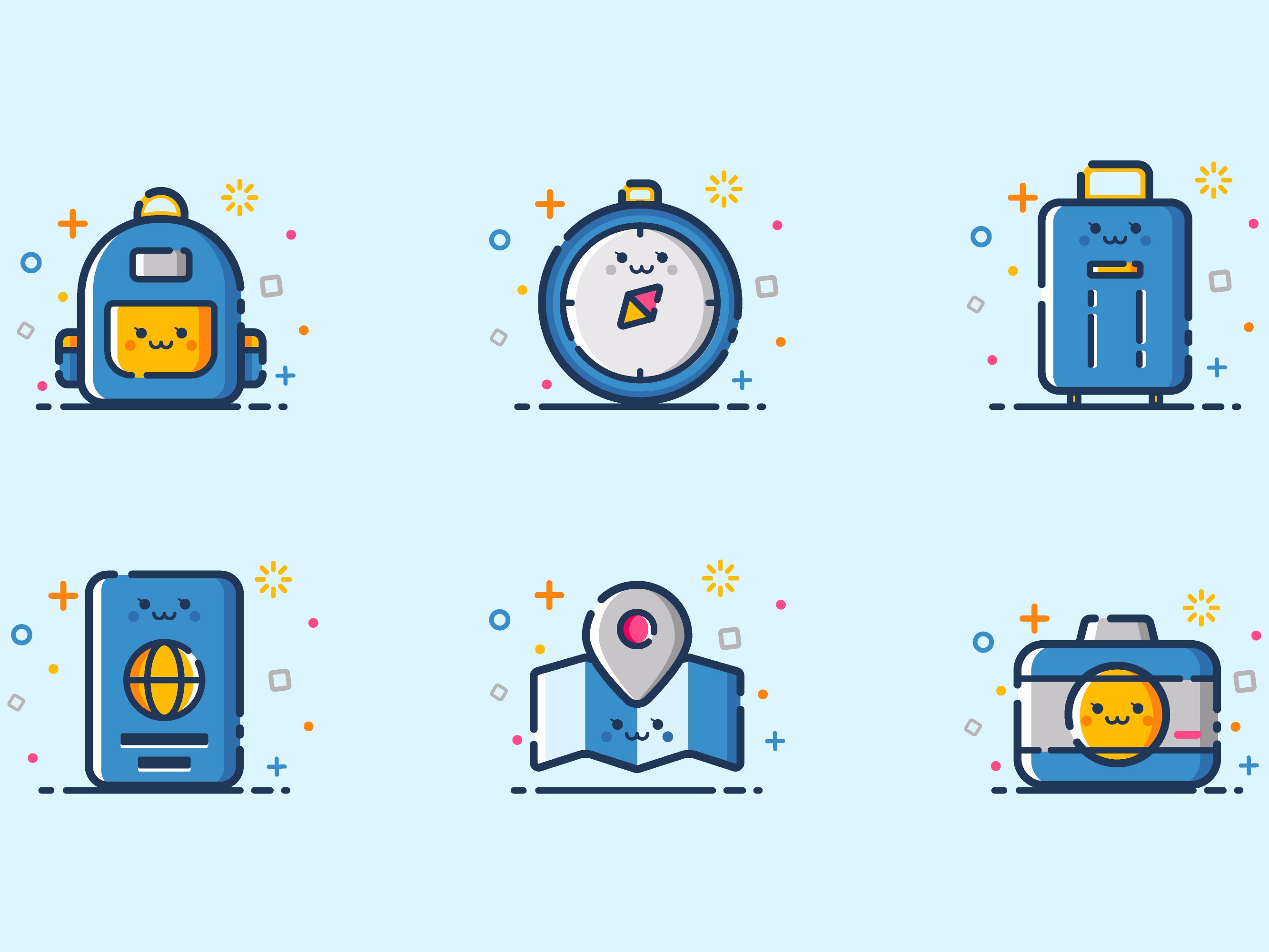 假日度假MBE图标_breadleewoo-站酷ZCOOL