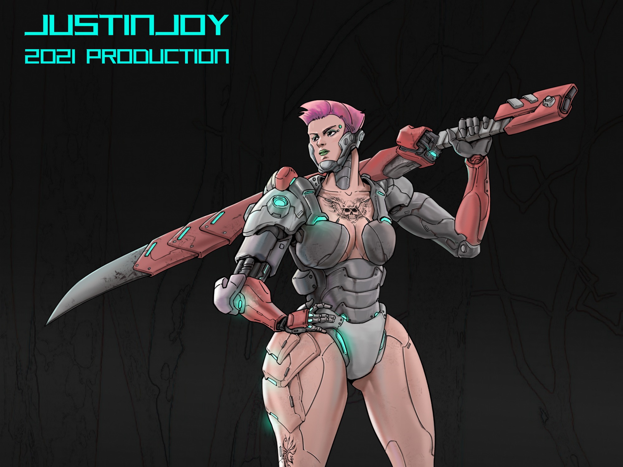 赛博朋克角色设计_Justin赫子-站酷ZCOOL