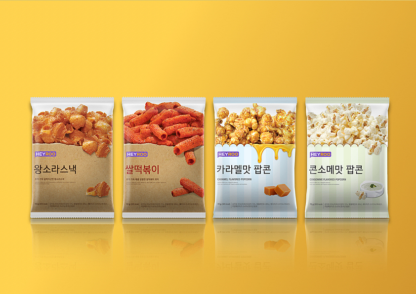 韩国CU便利店 PB品牌HEYROO 产品包装设计_stone_brand-站酷ZCOOL