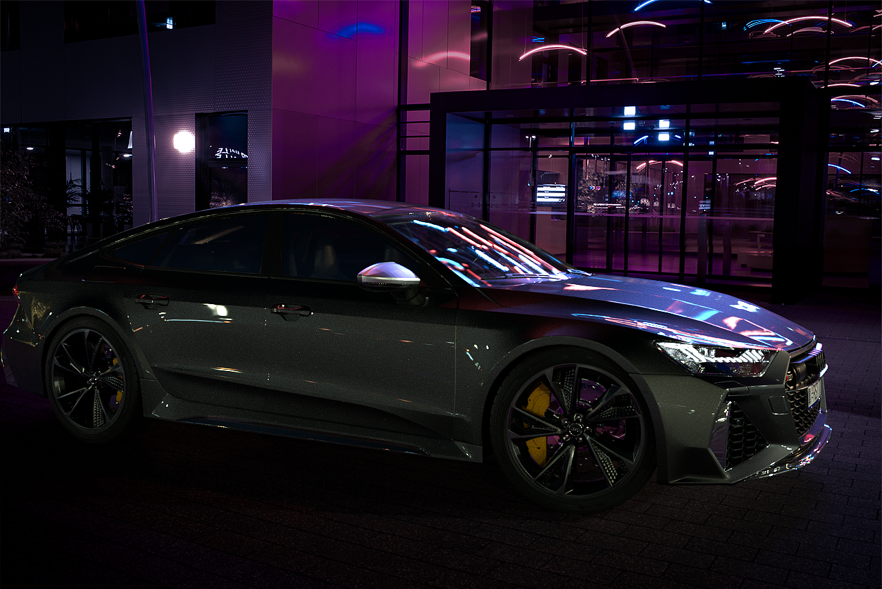Audi RS7 sportback 2021 CGI_今天作业有点多-站酷ZCOOL