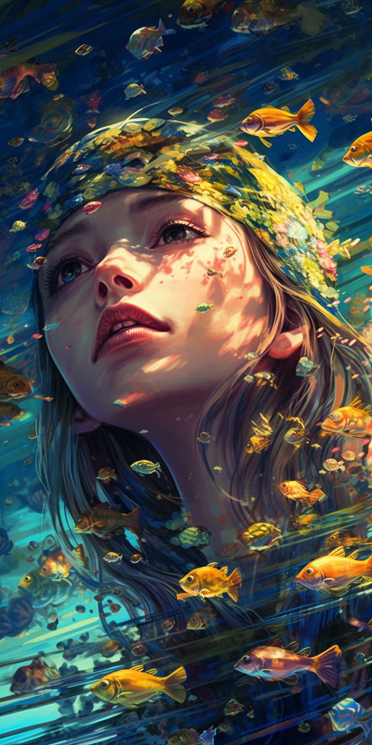 水下_插画师Vivi-站酷ZCOOL